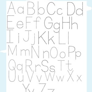 Printable Alphabet Tracing Worksheets for Kids, Preschool Activities, A ...