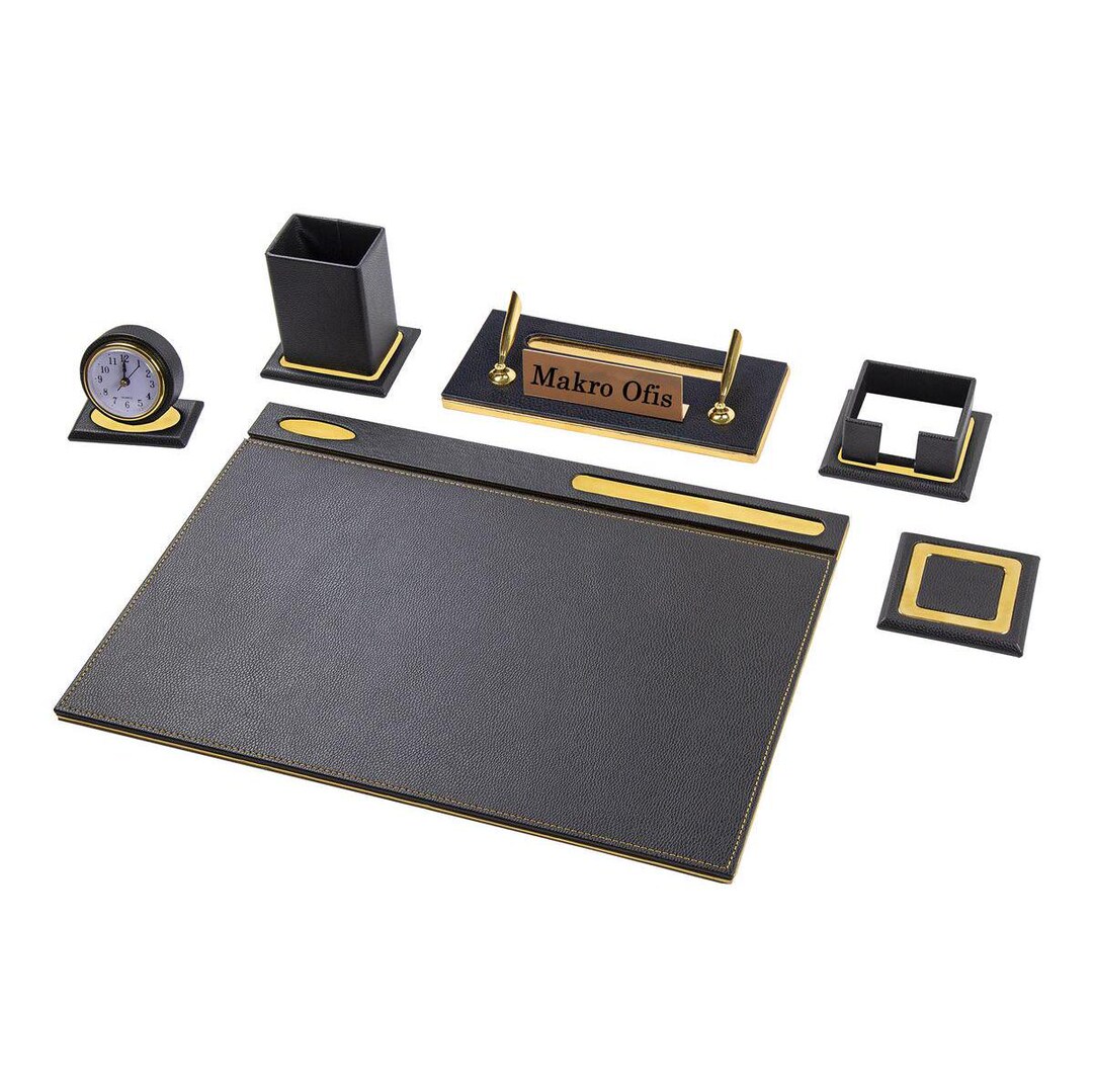 Leather Desk Organizer Desk Pad Desk Organizer Office Accessories ...