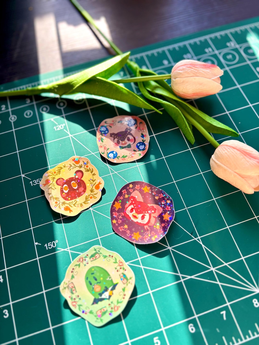 Set Sticker Animal Crossing - Fanart - ACNH Inspired - HOLOGRAPHIC ...