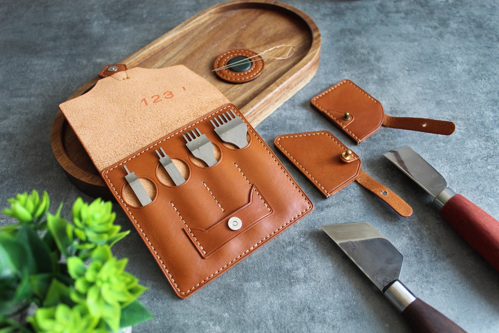 Bundle of 4 Leather Patterns for Beginners -skiving Knife Sheaths ...