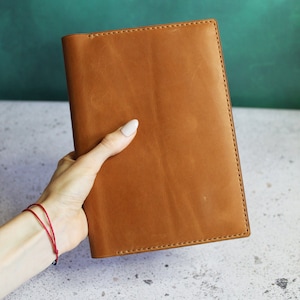 A5 Leather Notebook Cover PDF PATTERN -DIY Leather A5 Notebook ...