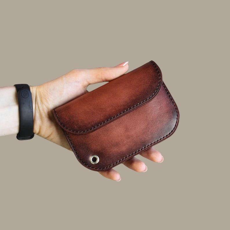 Trucker Wallet Pattern – Leather Template With Coin Pocket, Card Slots ...