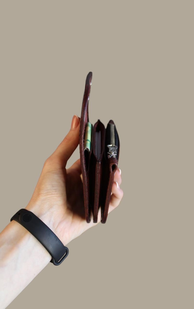 Trucker Wallet Pattern – Leather Template With Coin Pocket, Card Slots ...
