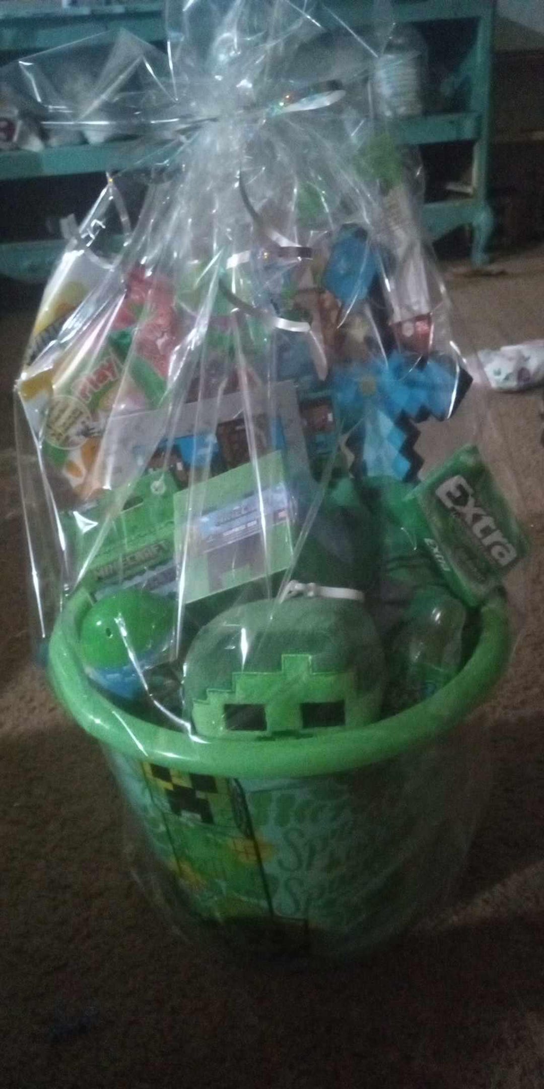 Minecraft Easter Basket With Name - Etsy