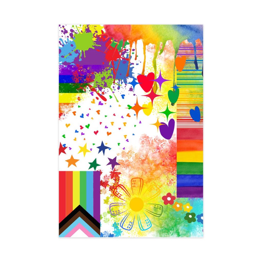 Rainbow Pride Wrapping Paper - Etsy
