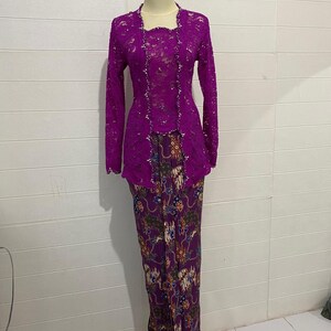 Kebaya Dress for Wedding, Graduation, Enggament or Formal Event Full ...