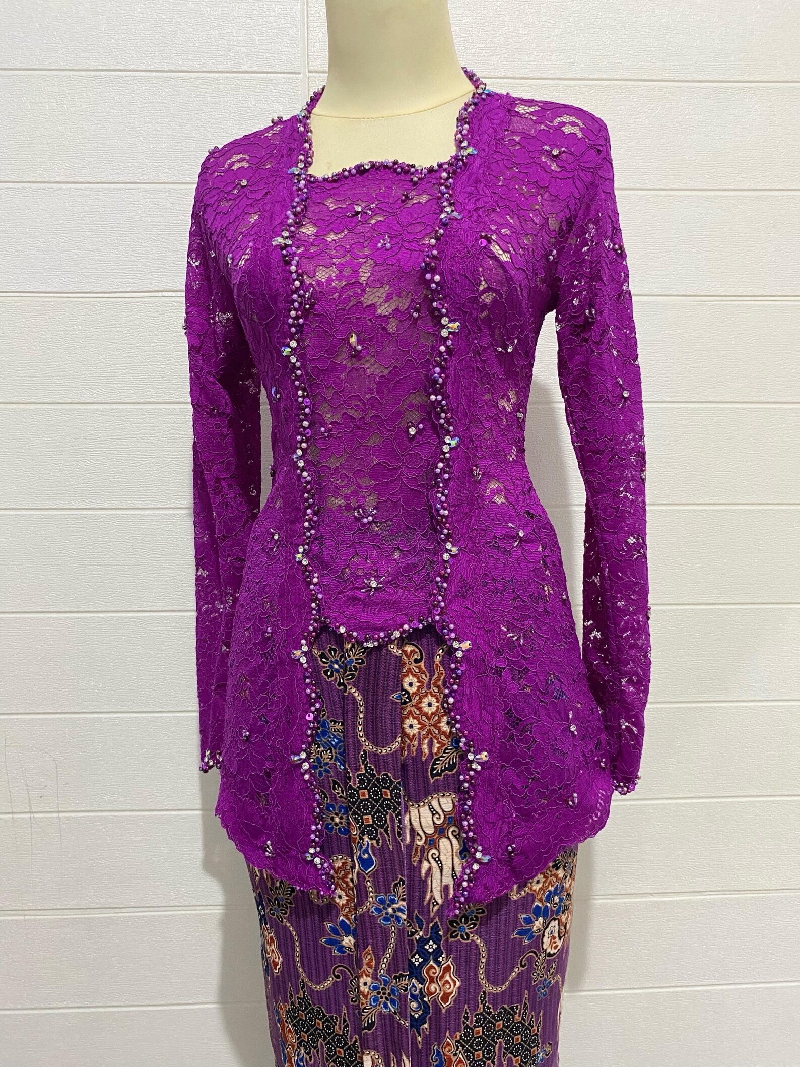 Kebaya Dress for Wedding, Graduation, Enggament or Formal Event Full ...