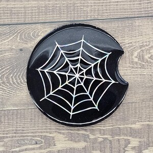 Spiderweb Car Cupholder Coasters Halloween Spooky Goth - Etsy