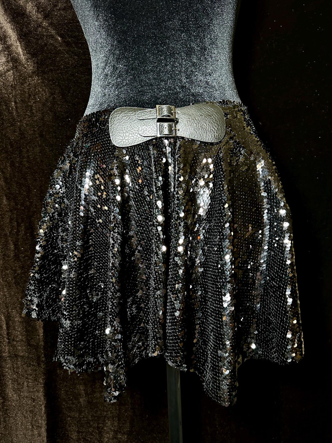 Gothic Mini Disco Skirt Handcrafted - Etsy