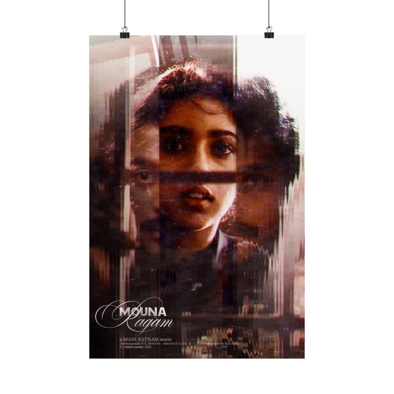 Matte Vertical Posters Tamil Posters mouna Ragam - Etsy