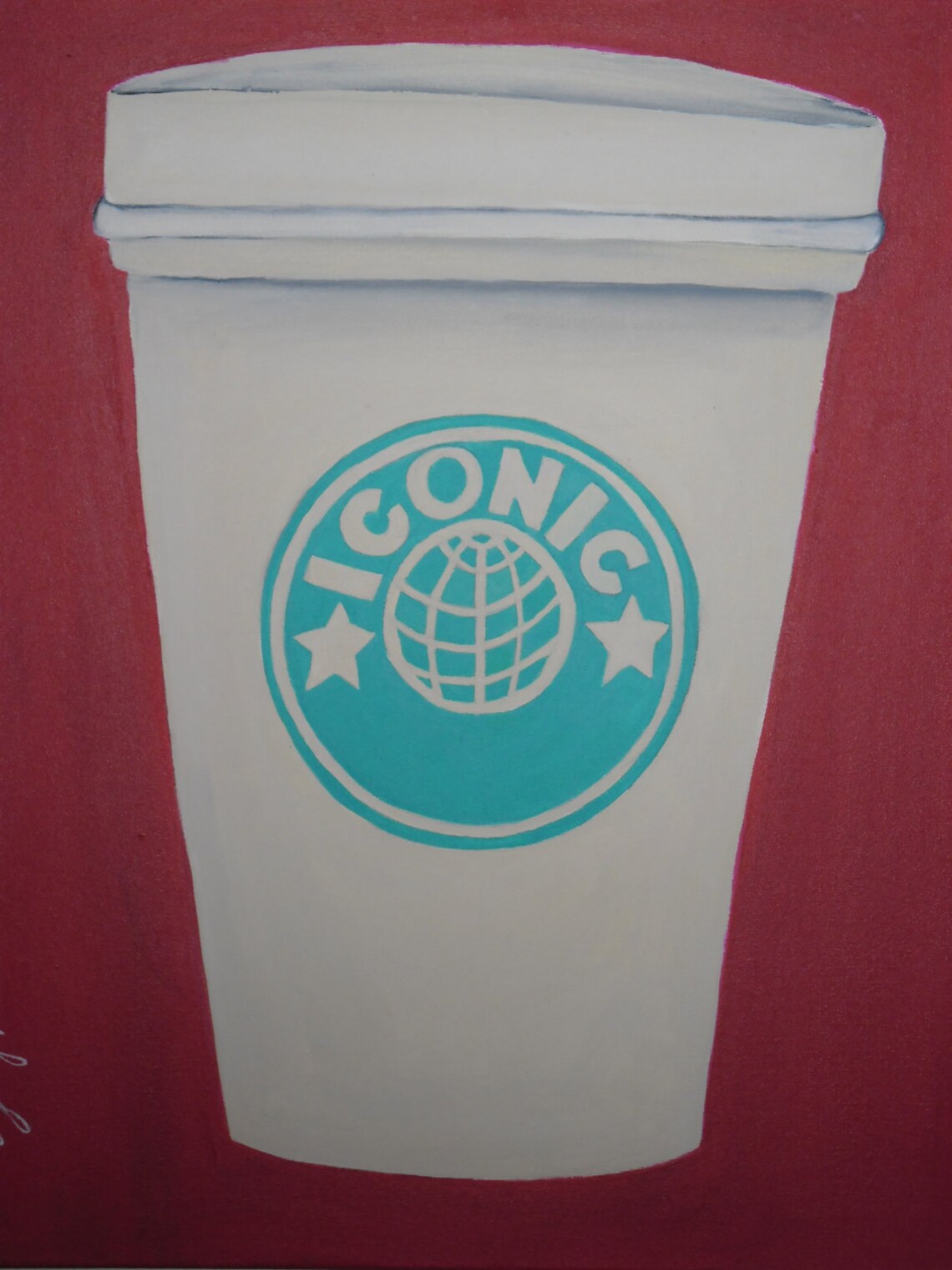 Original Painting Iconic Cup - Etsy