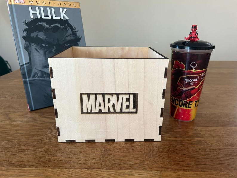 Custom Wooden Comic Book Box With Custom Logo - Organize and Protect ...