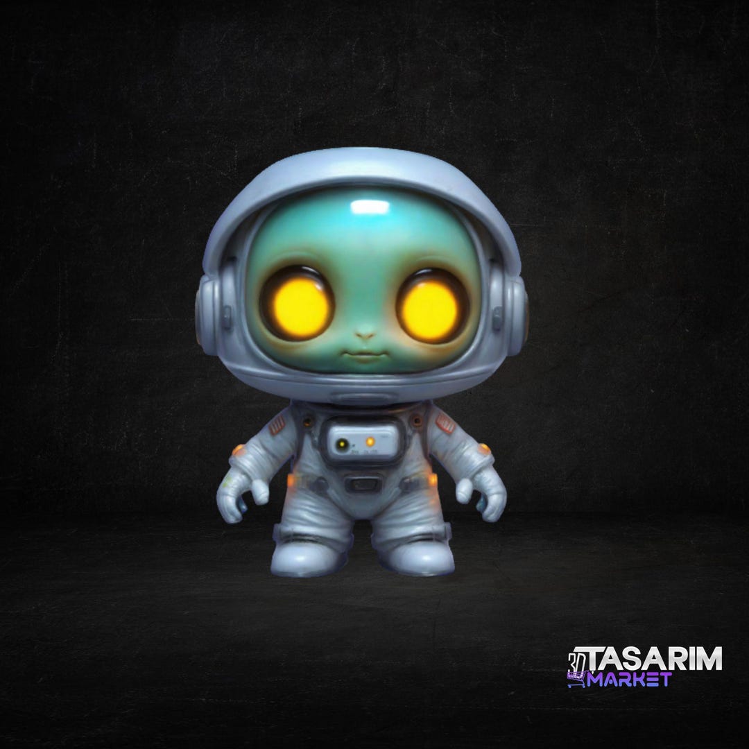 Chibi Alien Explorer | 3D Printable STL File - Etsy
