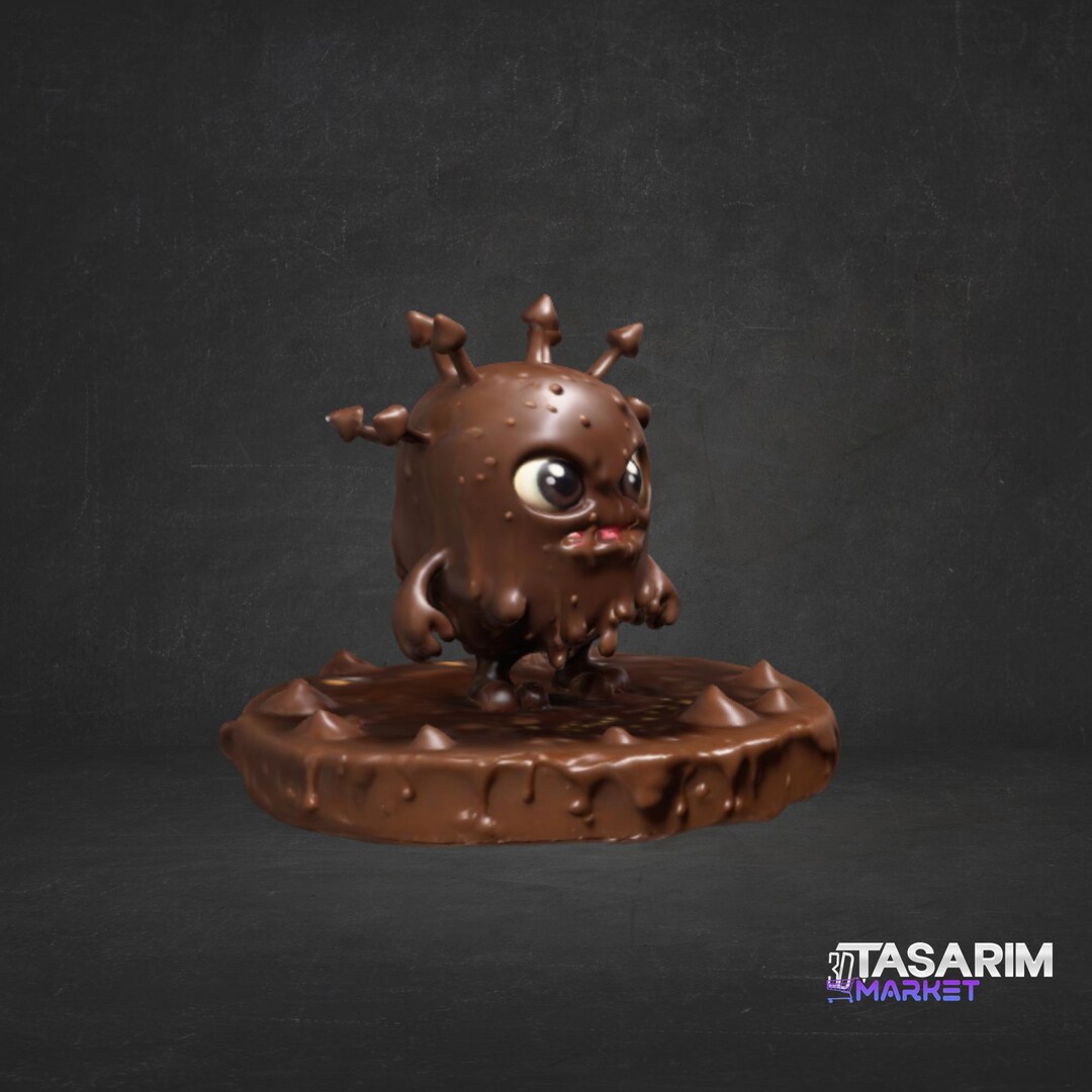 Choco Monster | 3D Printable Cute Chocolate Beast - Etsy