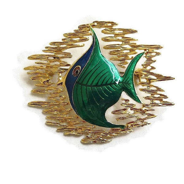 Enamel Fish - Etsy