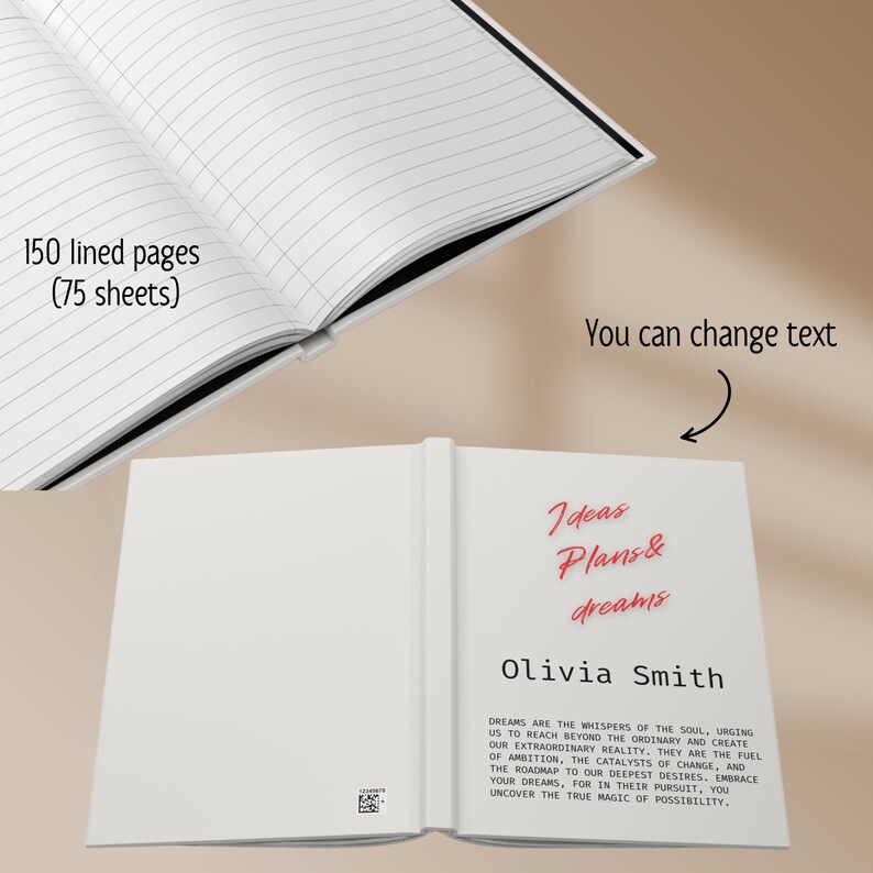 Personalized Motivational Journal- Notebook With Inspirational Saying ...