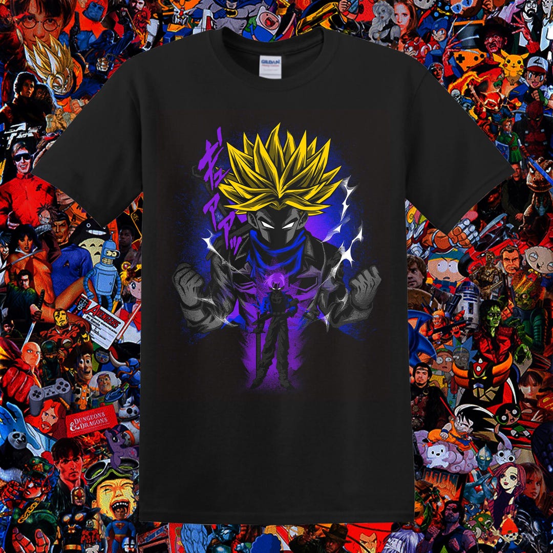 Future Trunks Shirt Dragon Ball Z Anime Tee Future Trunks Graphic Shirt ...