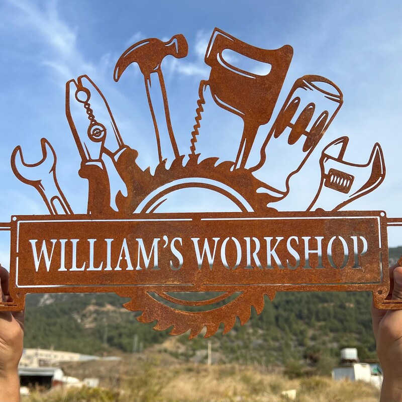 Rusted Metal Sign - Etsy