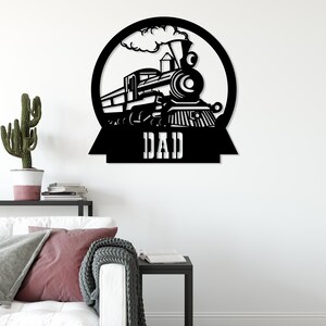 Custom Train Metal Sign, Steam Locomotive Wall Art, Train Driver Gift ...