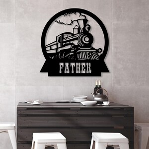 Custom Train Metal Sign, Steam Locomotive Wall Art, Train Driver Gift ...