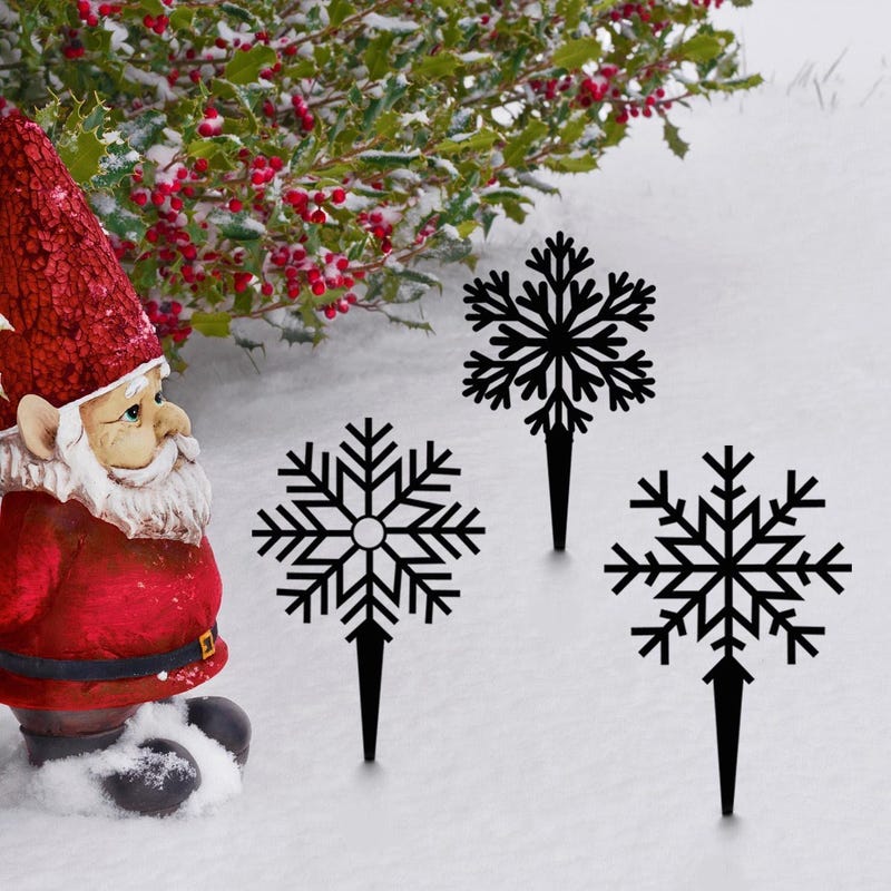 Outdoor Snowflake Stake - Etsy