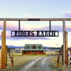 Custom Metal Ranch Sign, Ranch House Gift, Personalized Farm Name Sign ...