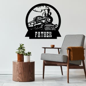 Custom Train Metal Sign, Steam Locomotive Wall Art, Train Driver Gift ...