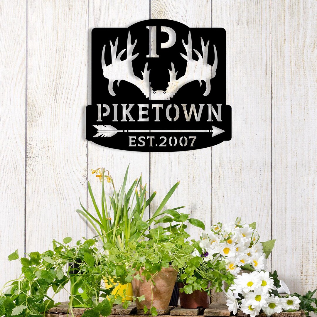Customized Farm Name Metal Sign, Personalized Metal Farm Wall Decor ...
