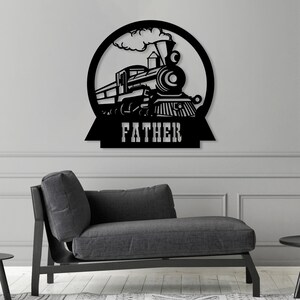 Custom Train Metal Sign, Steam Locomotive Wall Art, Train Driver Gift ...