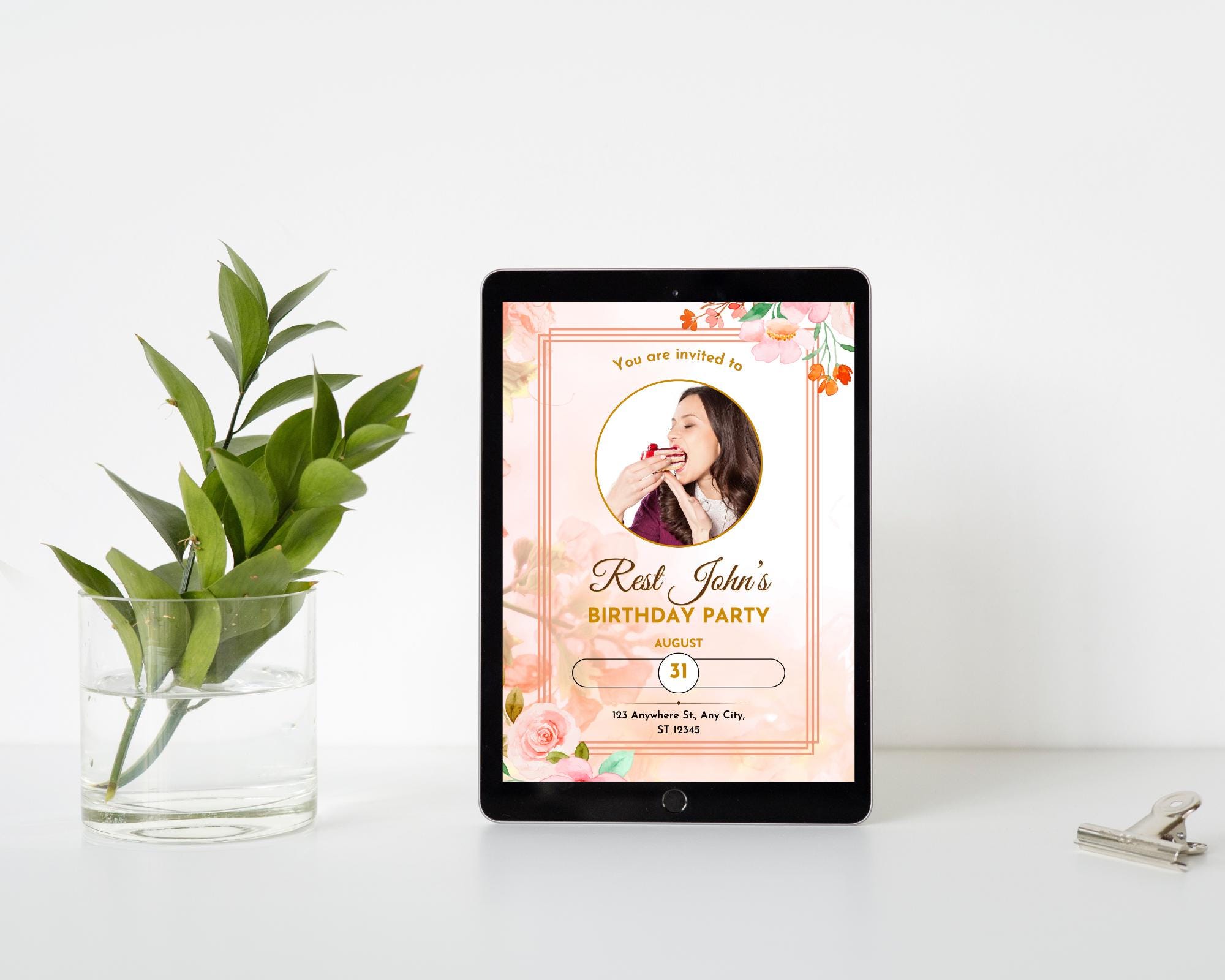 Printable Birthday Invitation, Editable Birthday Invitation Card ...