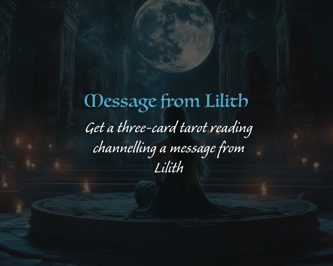Lilith Tarot Reading | Divine Feminine Shadow Work (PDF, Video) - Etsy