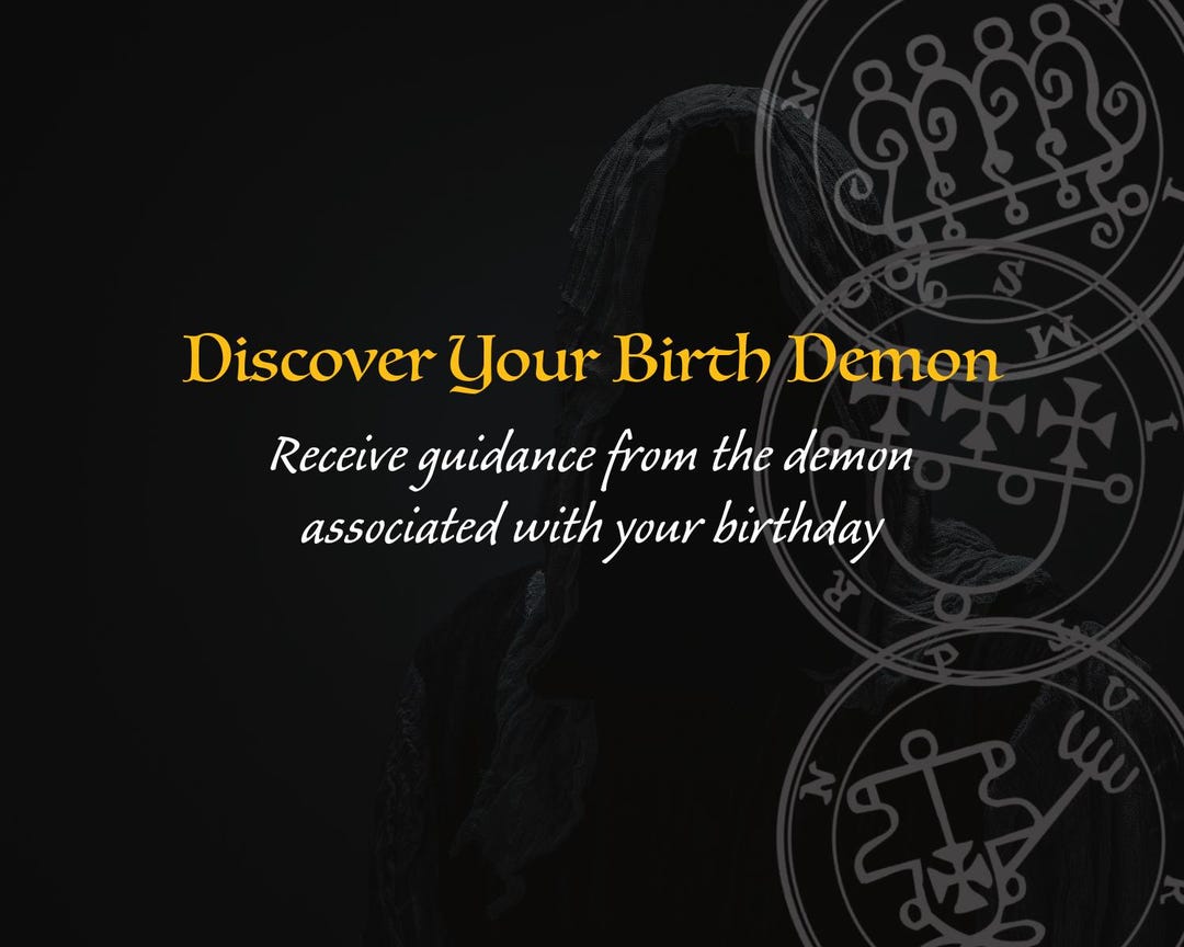 Birth Demon Reading | Goetic Ars Goetia Birthdate Spread (PDF, Video ...