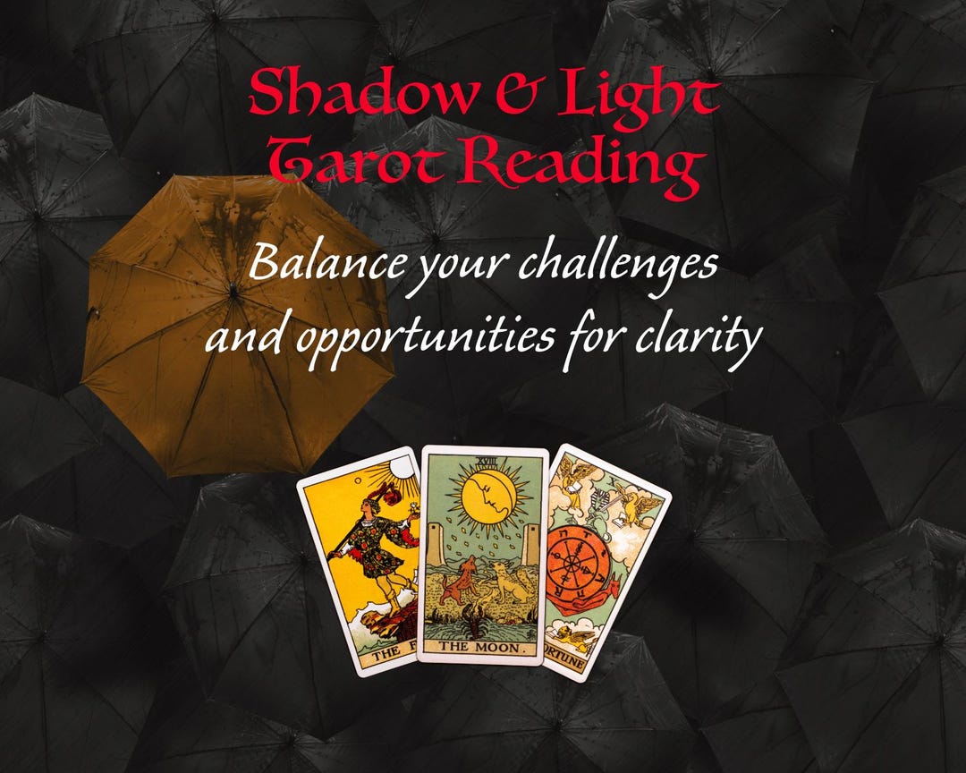 Shadow & Light Tarot Reading: Balance Challenges and Opportunities - Etsy