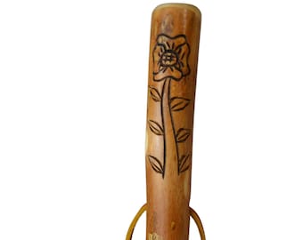 Flower and Vine Carving on Walking Stick - Etsy