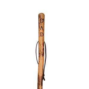 Walking Stick With "dad" Carved in Hiking Staff up to 60" Tall - Etsy