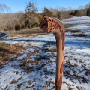 Walking Cane Carved Grizzly Bear Cane Hand Carved Walking - Etsy