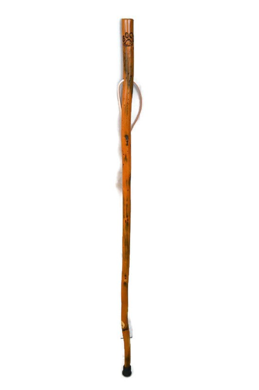 Walking Stick With Dog Print Carving at Top, You Choose the Size ...