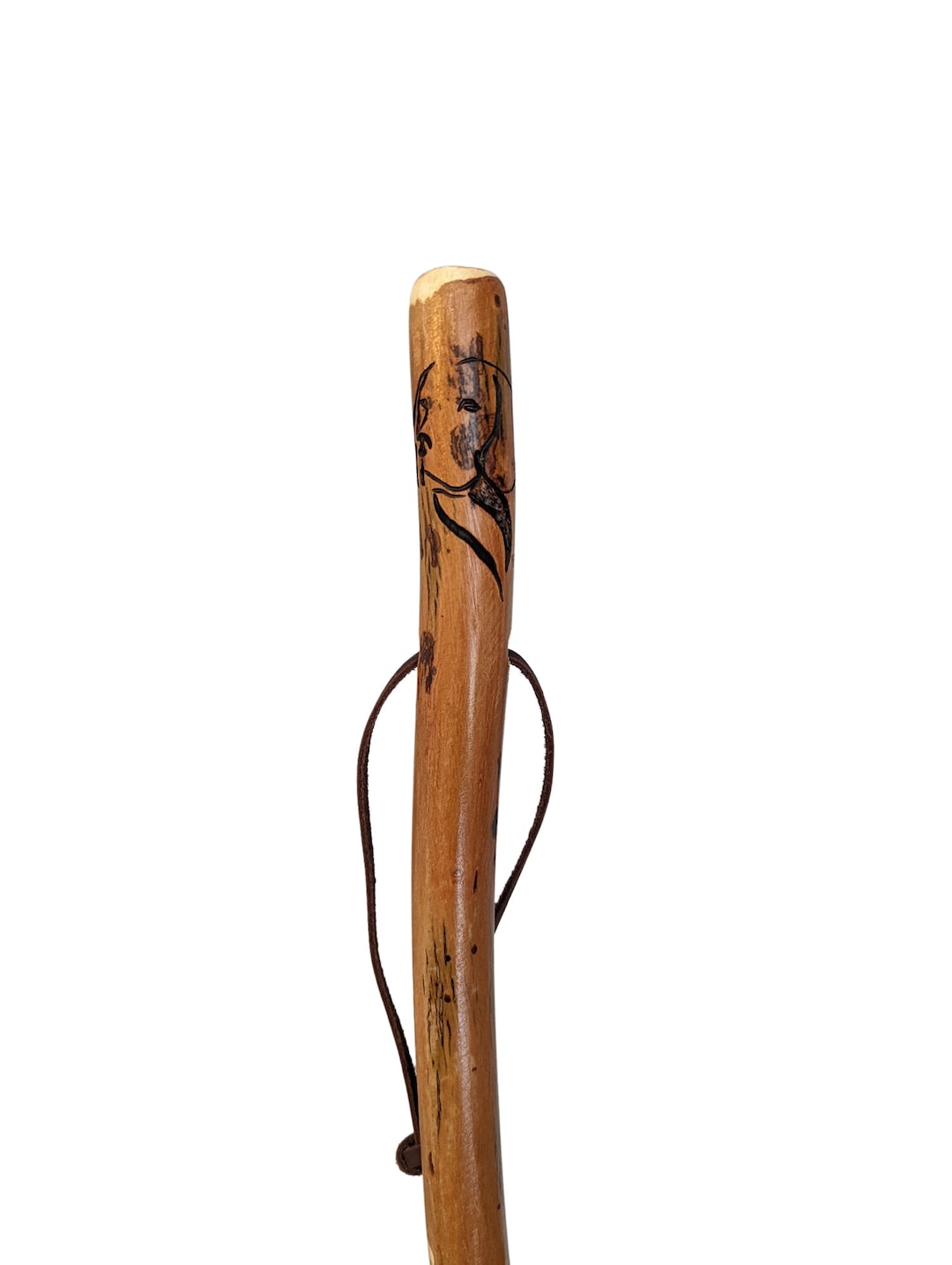 Walking Stick With Dog Carving at Top, You Choose the Size, Hiking ...