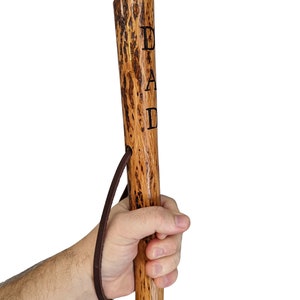 Walking Stick With "dad" Carved in Hiking Staff up to 60" Tall - Etsy