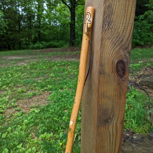 Carving of Ankh Cross Walking Stick, 2D Ankh Cross Hicking Stick, Hand ...