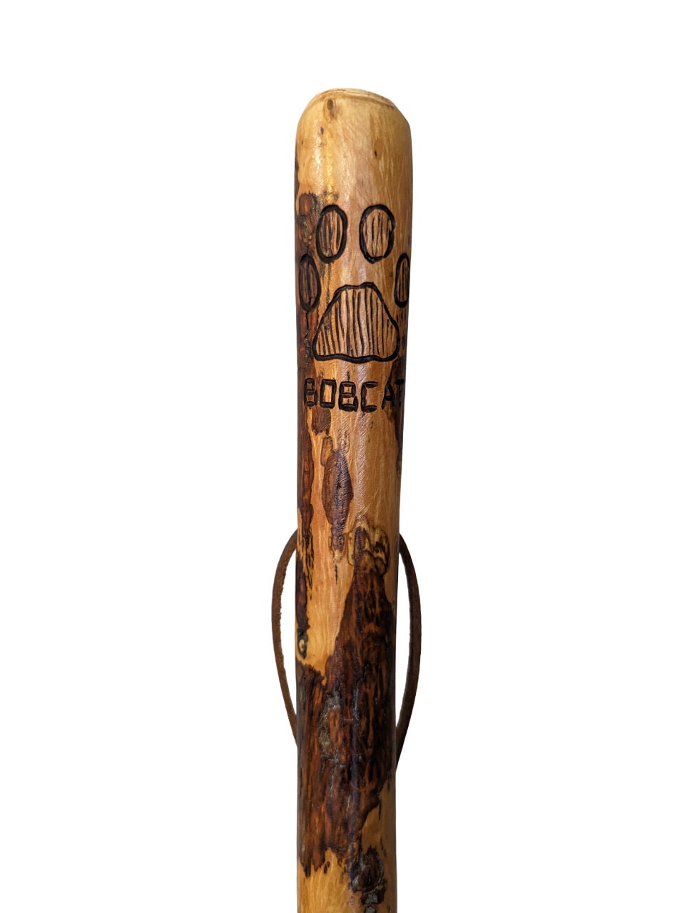 Hand Carved Animal Print Walking Stick: Ozark Wood Hiking Staff - Etsy