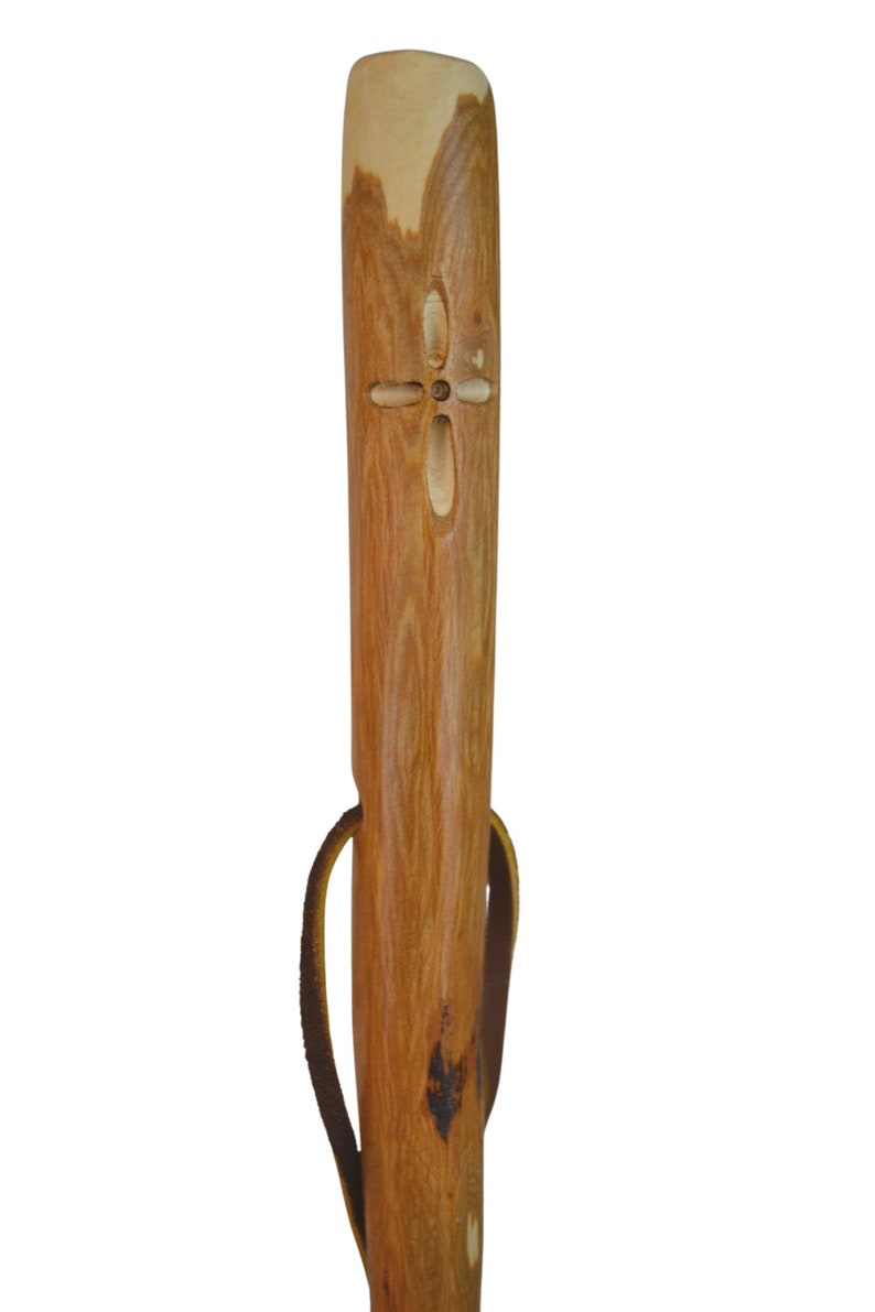 Handcrafted Christian Walking Stick With Carved Cross - Kiln-dried ...