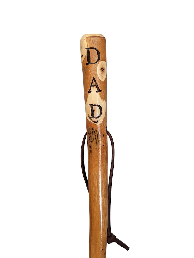 Walking Stick With "dad" Carved in Hiking Staff up to 60" Tall - Etsy