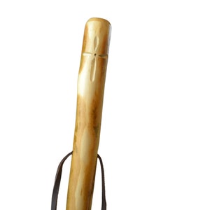 Handcrafted Christian Walking Stick With Carved Cross - Kiln-dried ...