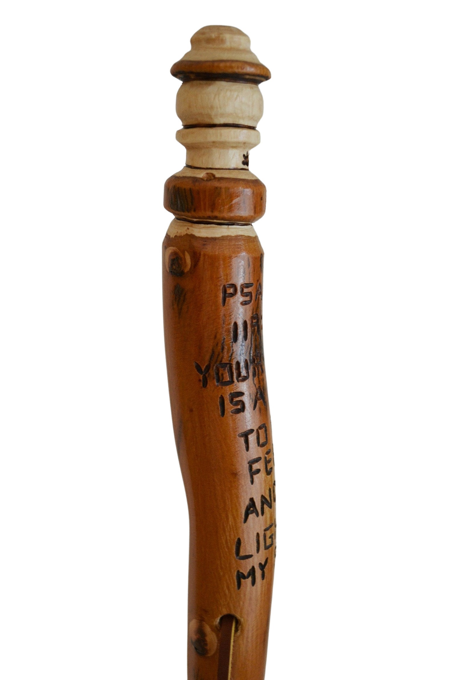 Hand Carved Walking Stick, Lantern & Bible Verse, Ozark Hardwood - Etsy