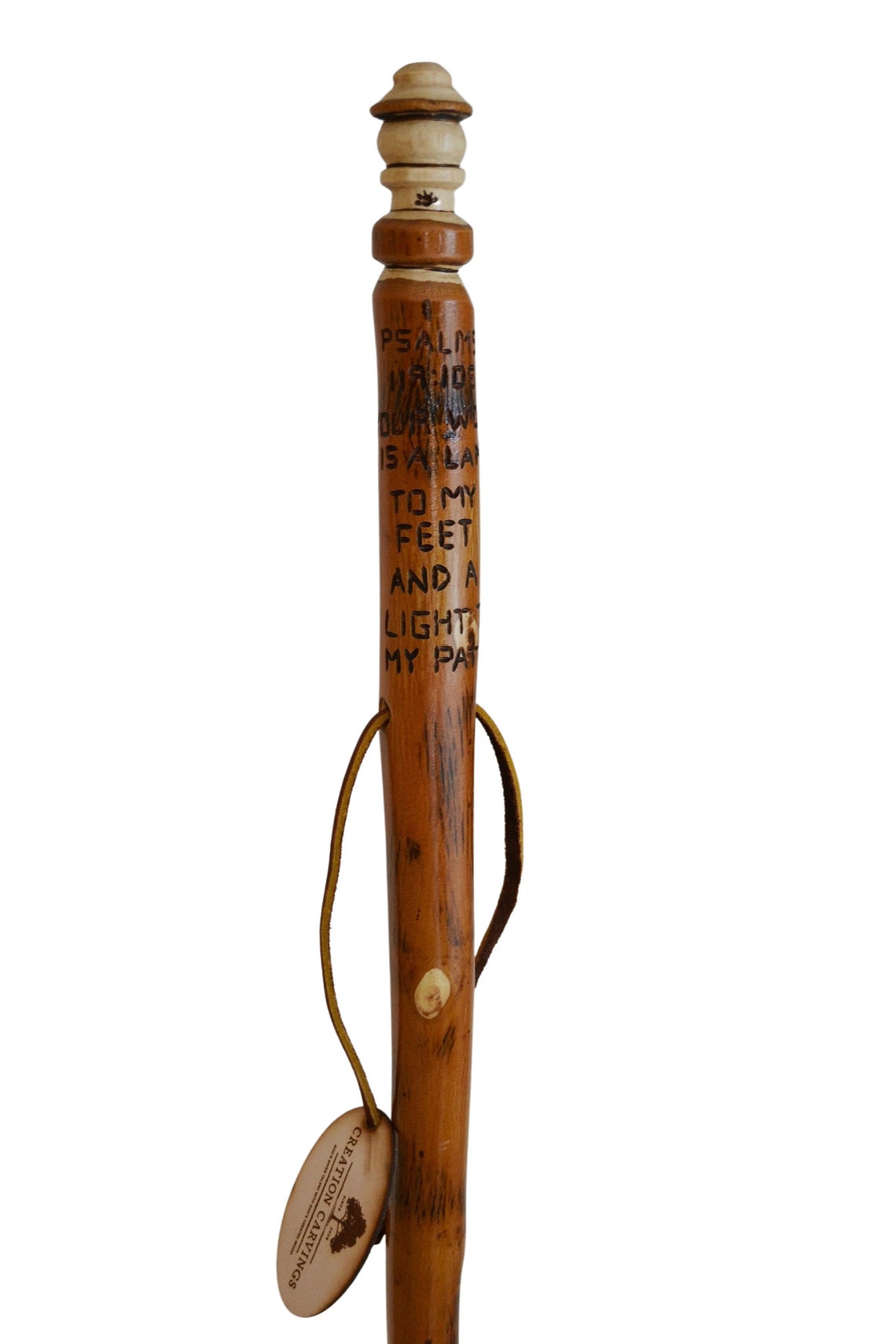 Hand Carved Walking Stick, Lantern & Bible Verse, Ozark Hardwood - Etsy