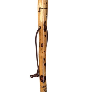 Hand Carved Hiking Stick: Compass & Quote, Ozark Wood Staff - Etsy