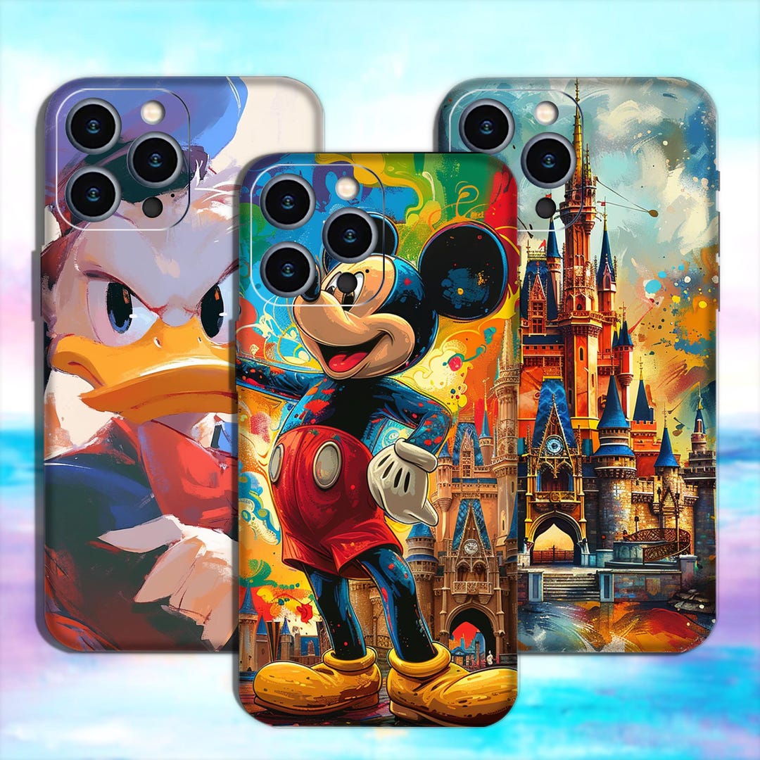 Disney Mickey Mouse Donald Duck Case for iPhone 8 11 12 13 14 15 XS XR ...