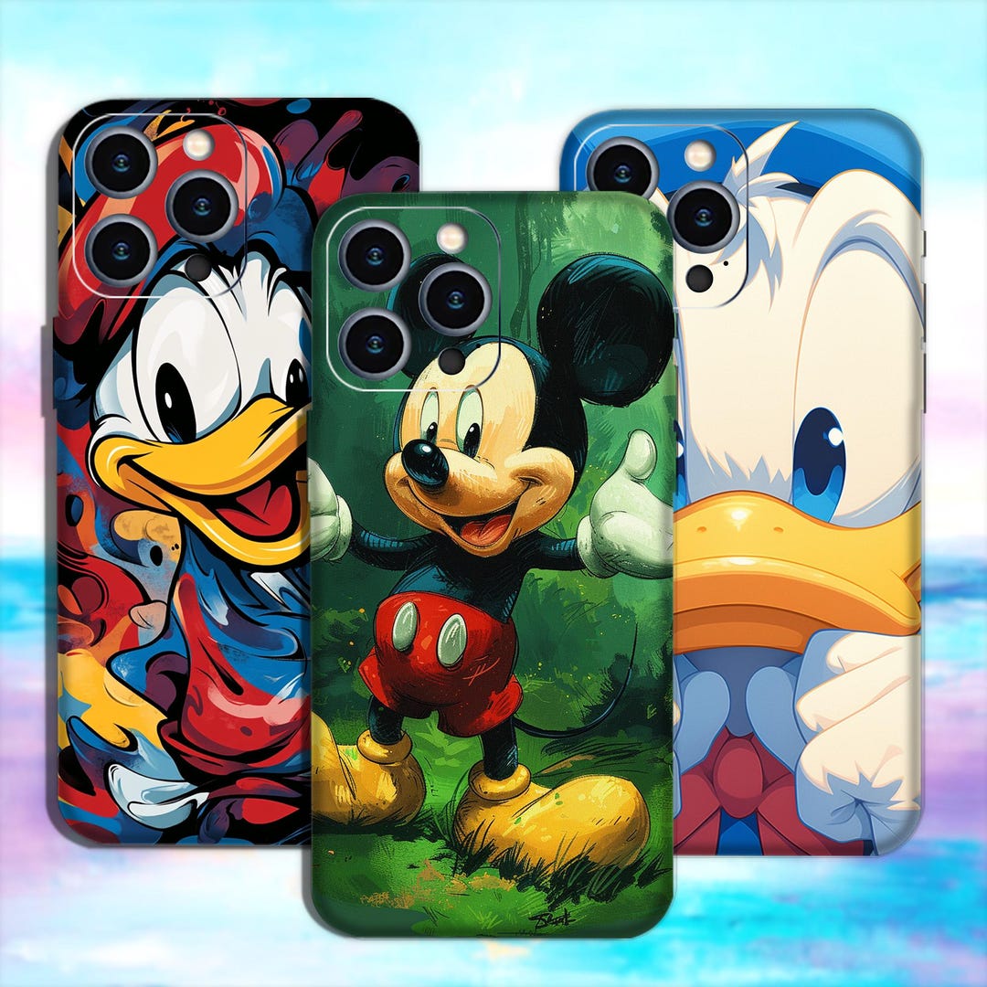 Donald Duck Case for iPhone 12 13 14 15 16 Plus Pro Max & Samsung S24 ...