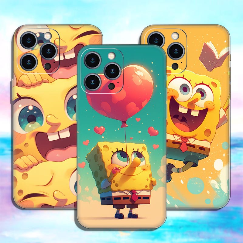 iPhone 8 Plus Spongebob Case - Etsy